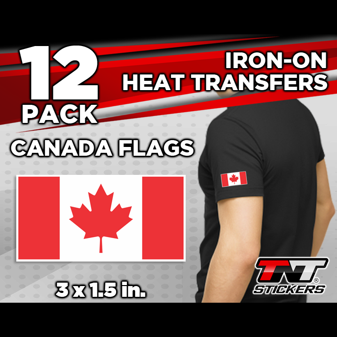 Canada Flags Heat Transfers – TNT stickers
