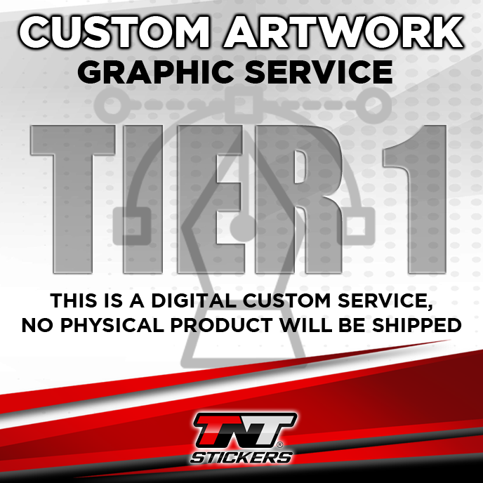 Custom Artwork Service Tier 1 – TNT stickers