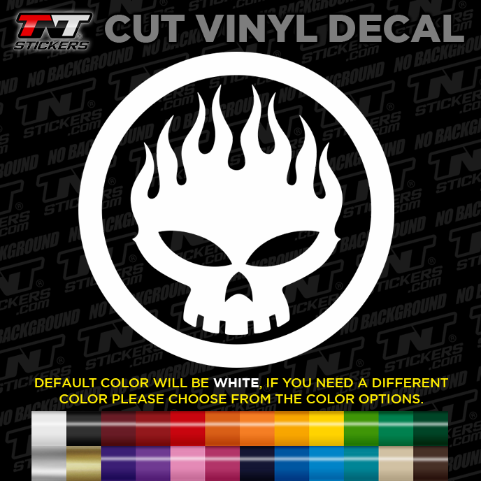 The Offspring Skull Logo Cut Vinyl Decal Sticker – TNT stickers