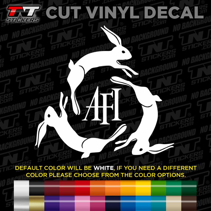 AFI Rabbit Decemberunderground Logo Cut Vinyl Decal Sticker – TNT stickers