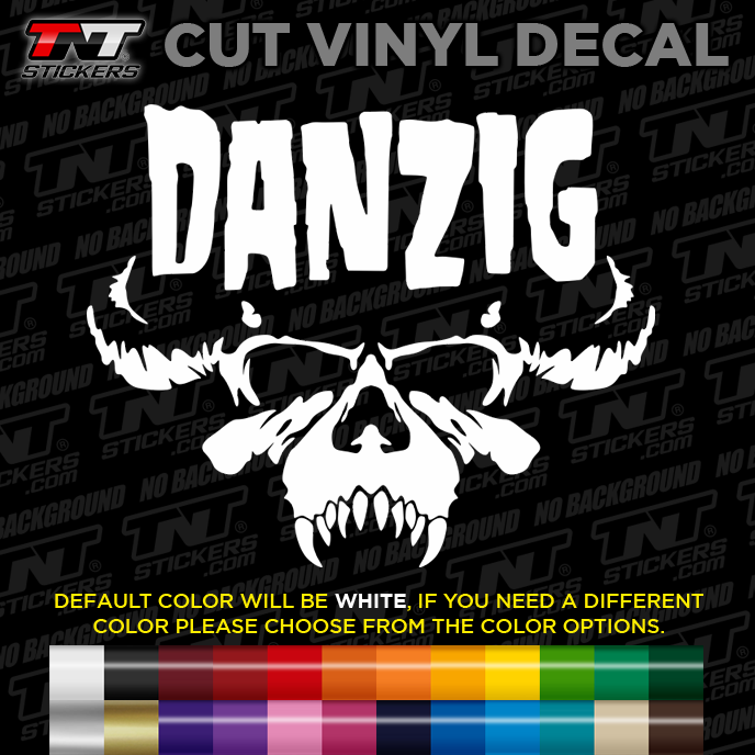 DANZIG Skull Logo Cut Vinyl Decal Sticker – TNT stickers