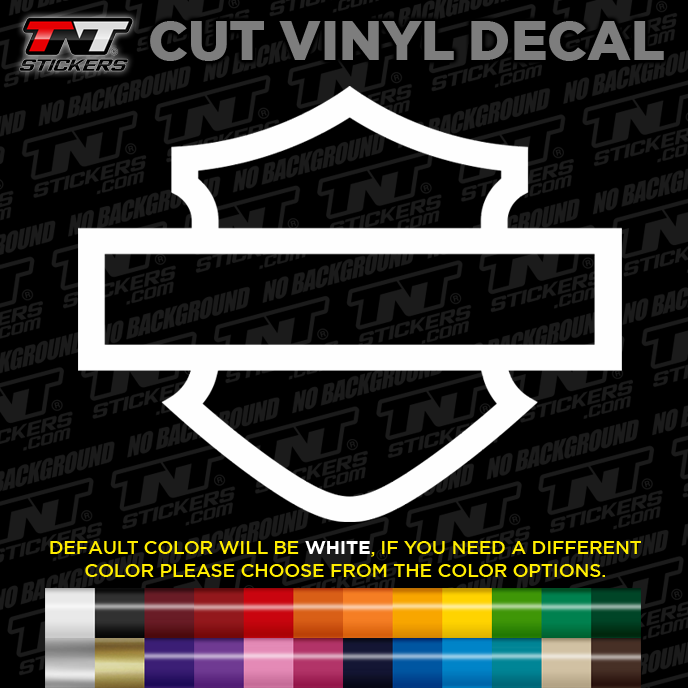 Harley-Davidson Bar & Shield Logo Cut Vinyl Decal Sticker – TNT stickers