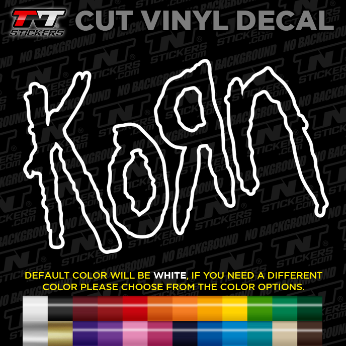 Korn Band Logo Cut Vinyl Decal Sticker – TNT stickers